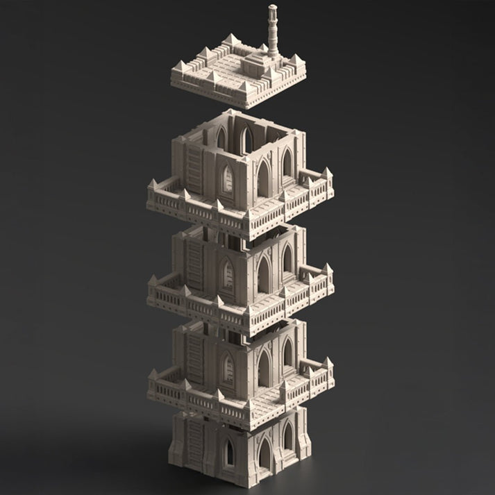 Hab Block 3, Omnis - Grimdark Warhammer 40k Terrain – MiniForge