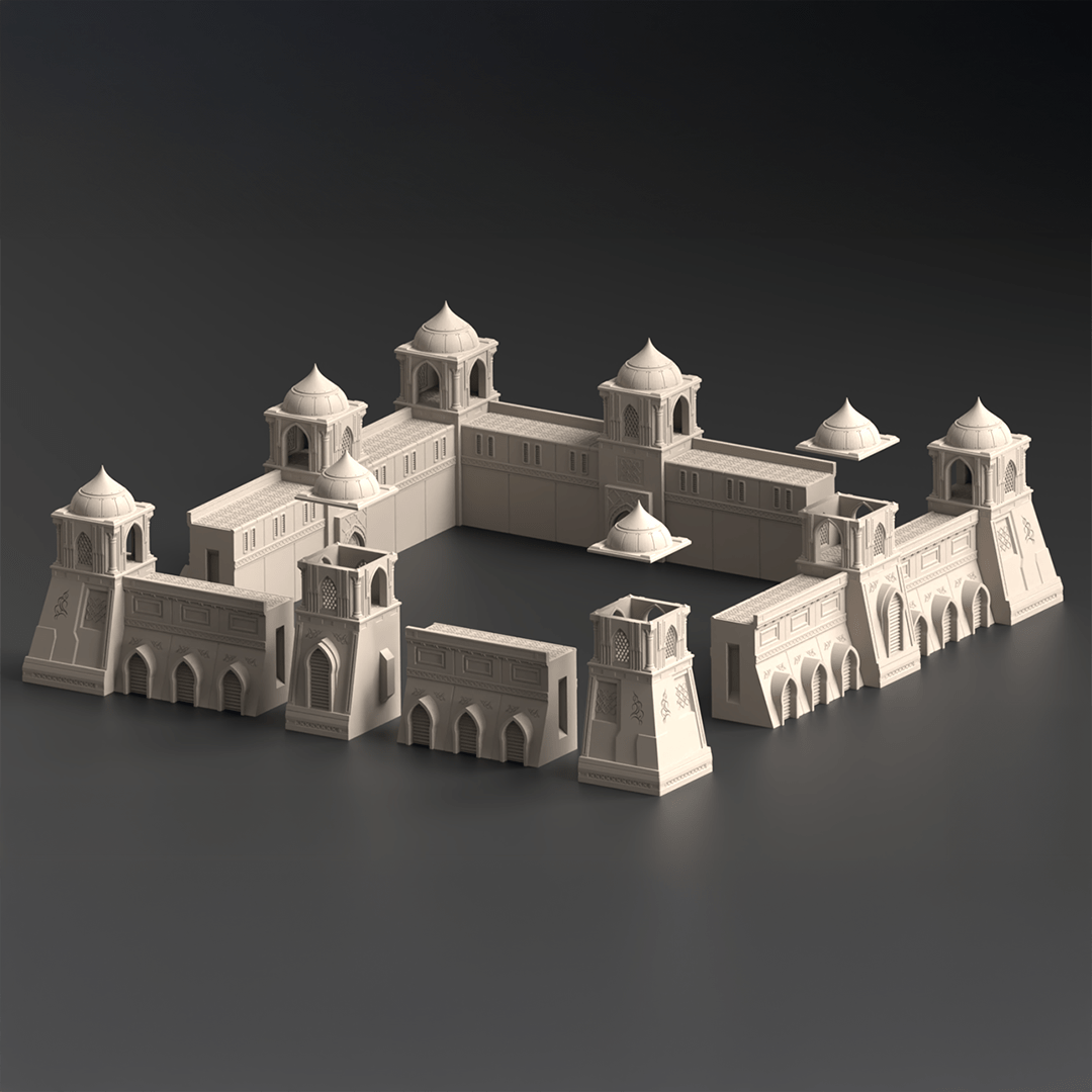 Wall, Fortress of Ma'rut - DnD, Pathfinder, Warhammer Terrain – MiniForge